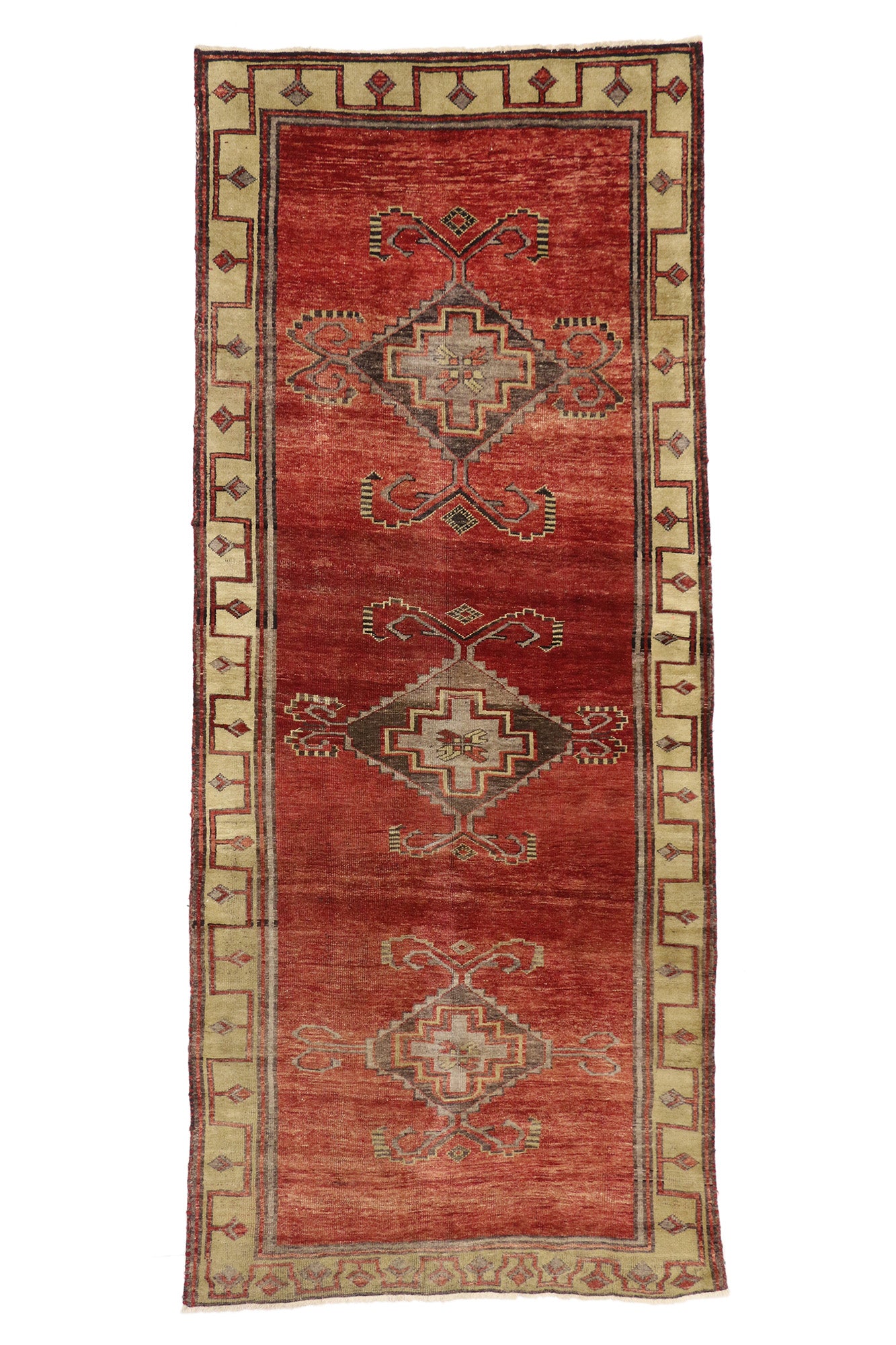 5 x 12 Vintage Red Turkish Oushak Rug 51134 – Esmaili Rugs
